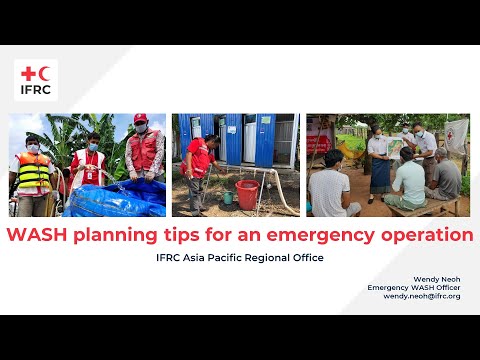 WASH planning tips for an emergency operation
