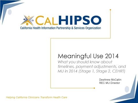 Meaningful Use 2014 What You Should Know