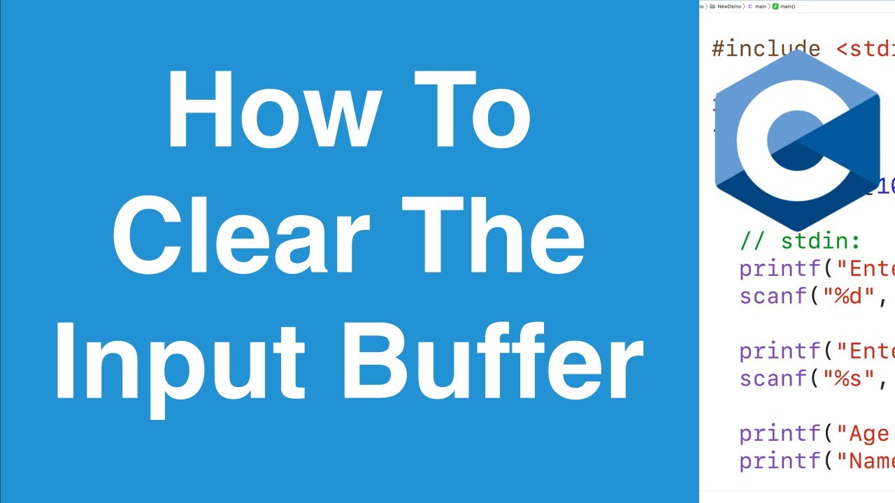 How To Clear The Input Buffer | C Programming Tutorial