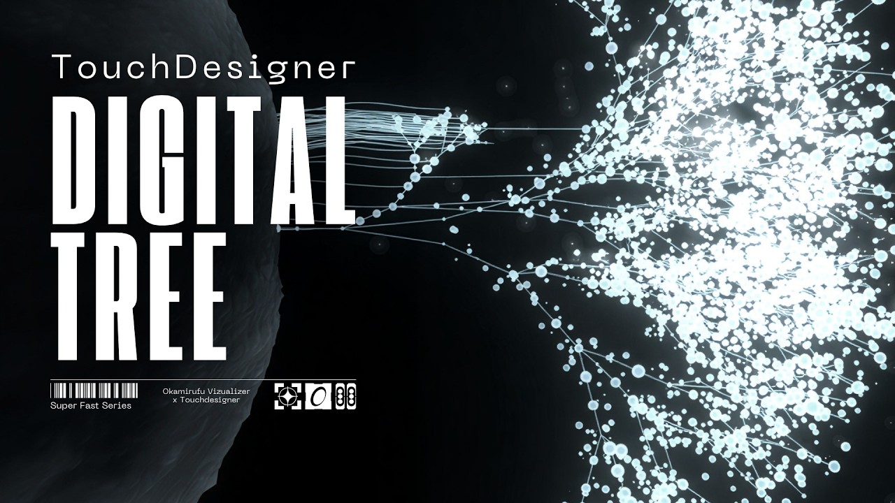 TouchDesigner Tutorial: Generative Glowing Tree and Fireflies Particle System (Easy)