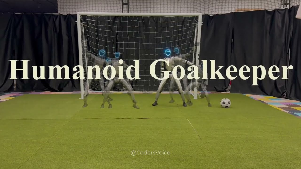 Humanoid Goalkeeper: Learning from Position Conditioned Task-Motion Constraints