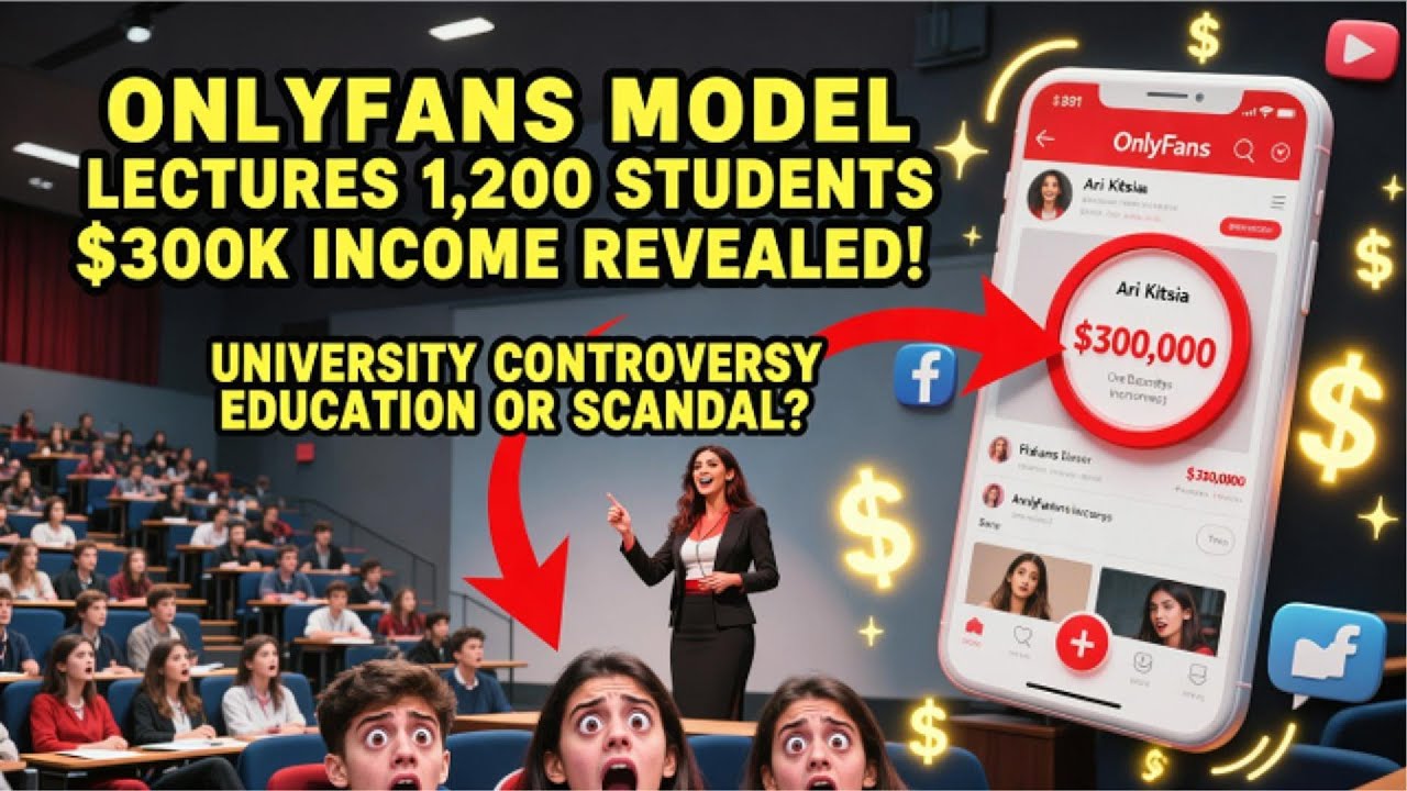 SHOCKING: OnlyFans Model Lectures 1,200 Psychology Students! $300K Income Revealed