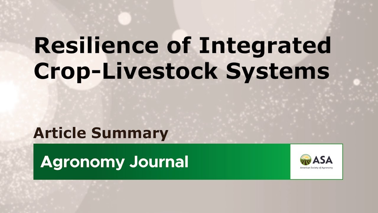 Resilience of integrated crop-livestock systems