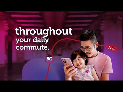 Singtel 5G. Now on the NSL and EWL MRT.