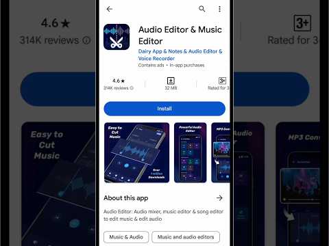 audio editor & music editor app Download Kaise kare #audio #music #app #download #install #editing