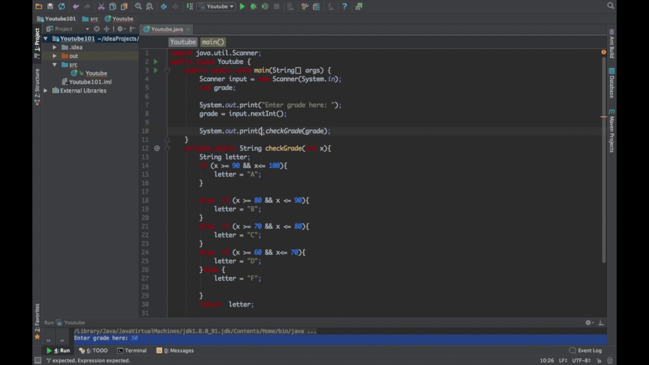 Java Programming Tutorials  - 23 - More On The Test Grading Program