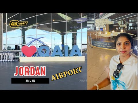 Jordan Airport 🛫| 4k video tour | Queen Alia International Airport | Amman Airport 🛬