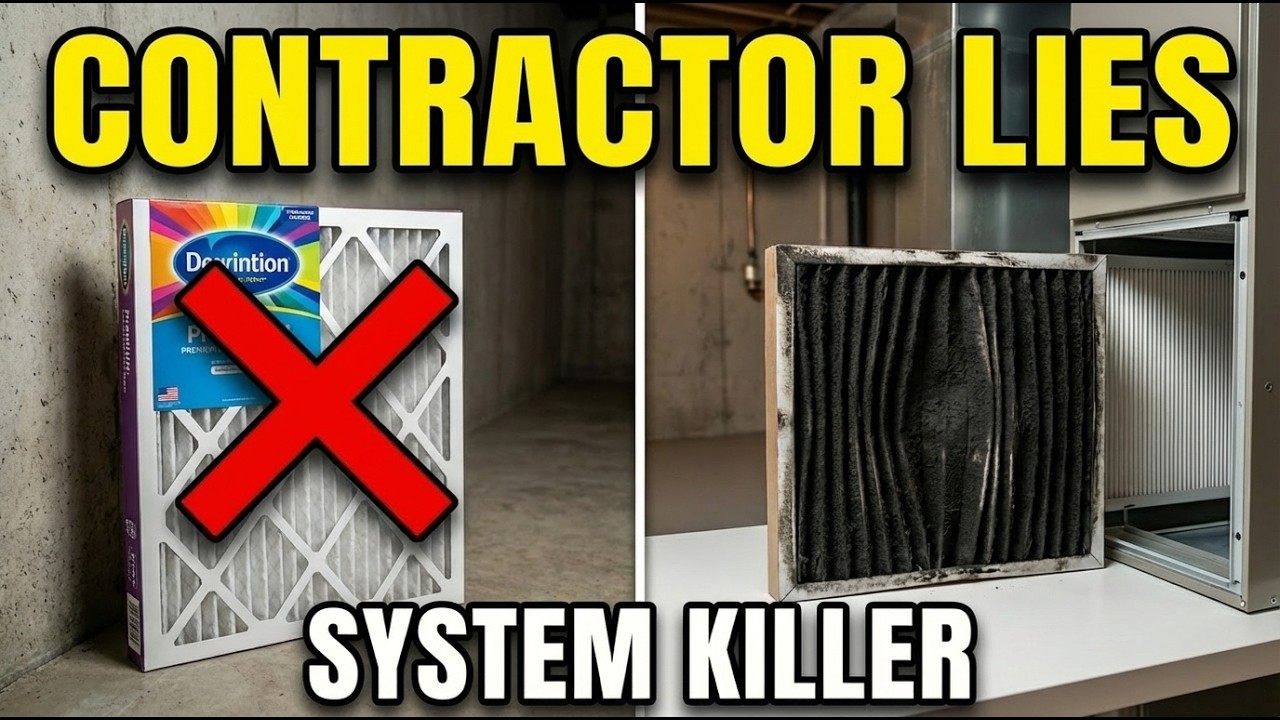 The Air Filter Your Contractor Wants You to Buy And Why It's Killing Your System