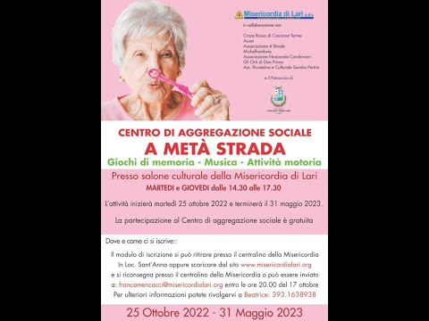 17/12/22 - Progetto a metà strada - Donazione Misericordia di Lari