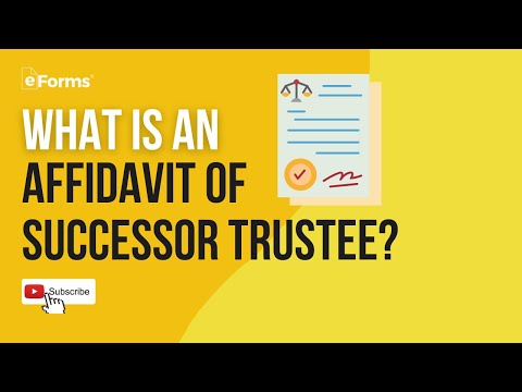 What is an Affidavit of Successor Trustee?