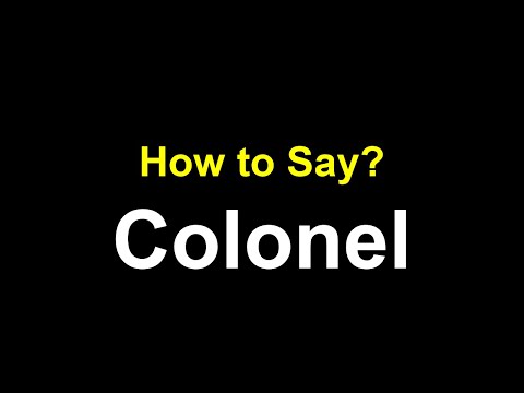 How to Pronounce Colonel – Correct Pronunciation