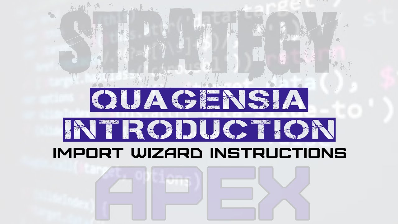Mastering Quagensia's New Import Wizard: A Comprehensive Guide to Adding 3rd Party Indicators to ...