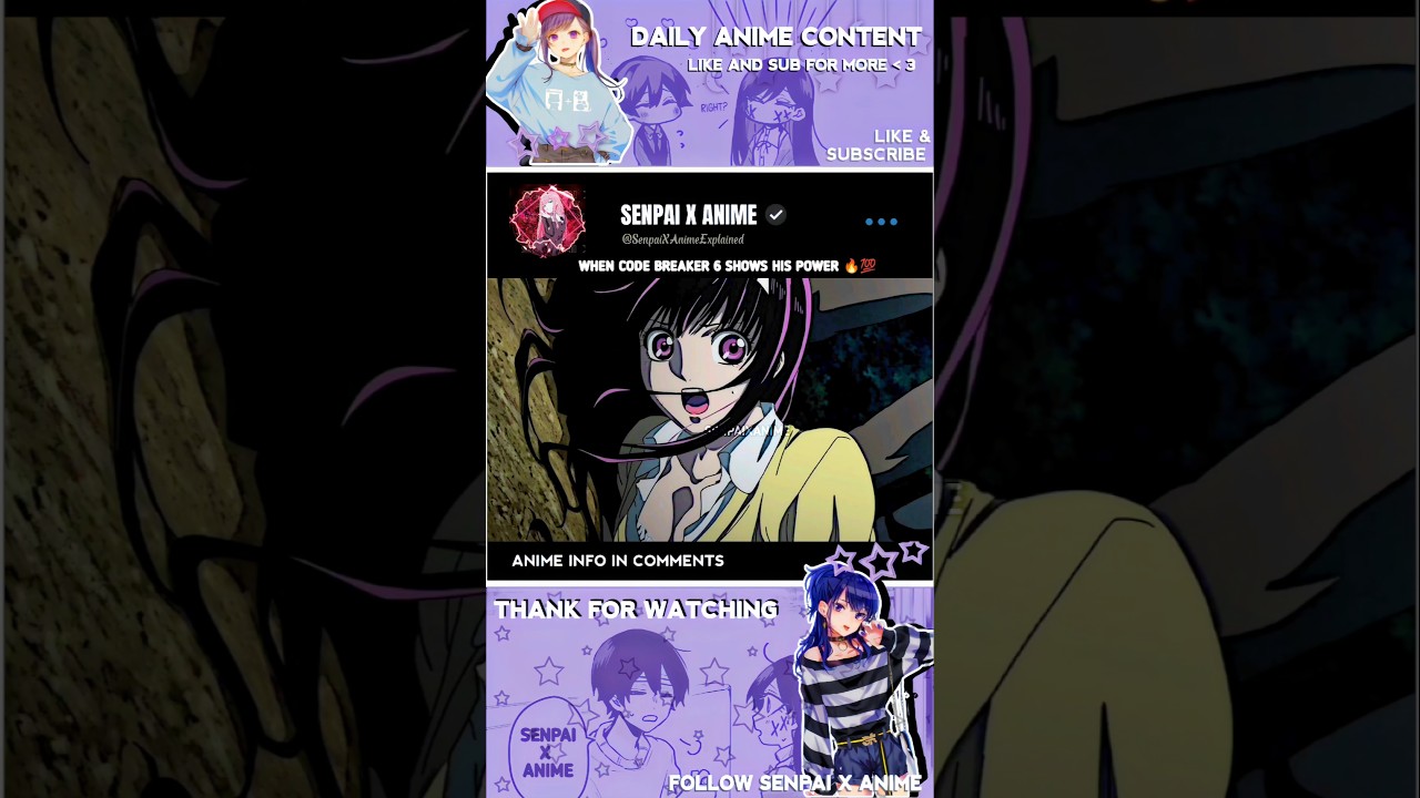 When code breaker 6 shows his power🔥|Code breaker|#anime #animeedits #animemoments#animeboy#sadanime