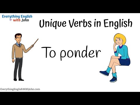 Vocabulary | To Ponder: Learn English Verbs Easily and Quickly #englishvocabulary
