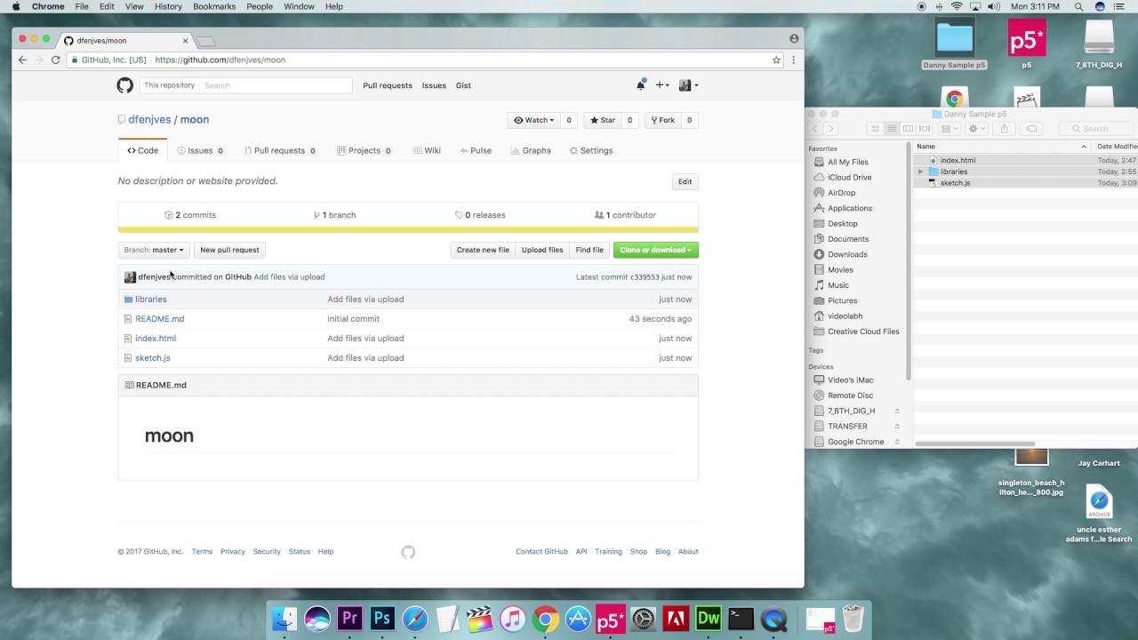 Deploying a p5 Project on Github