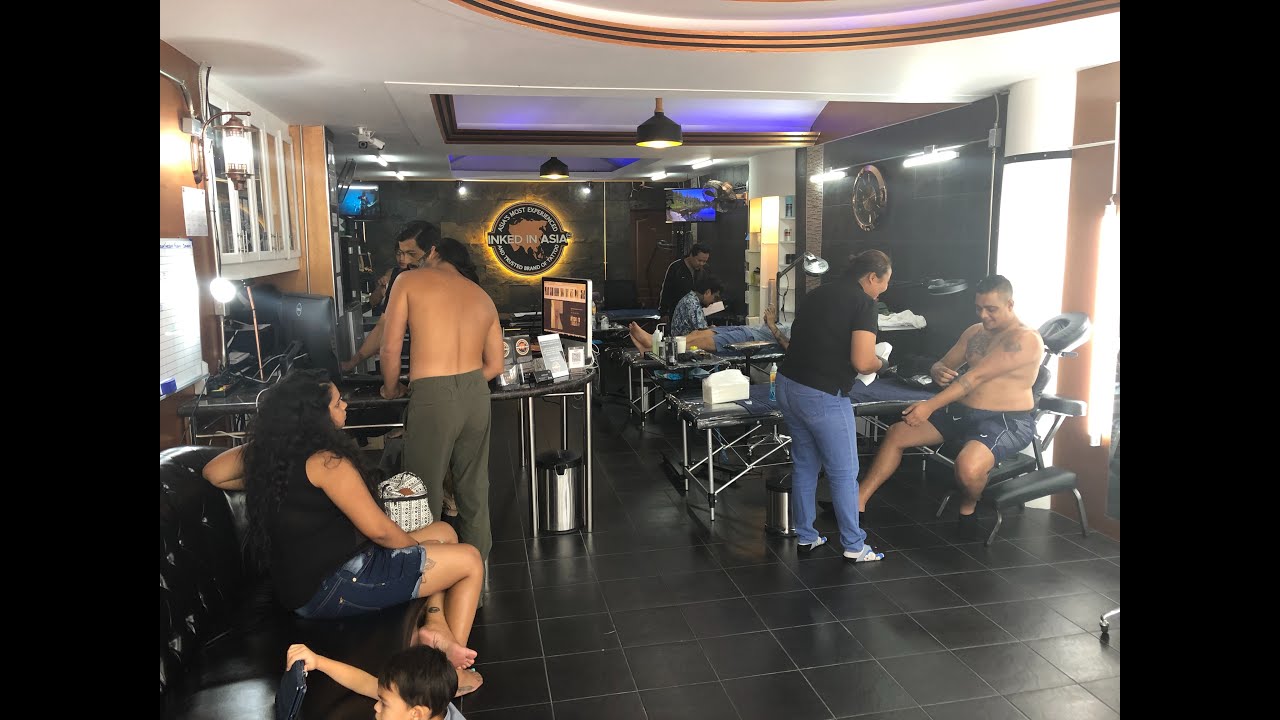 P'Jane in the Studio at Inked in Asia Patong Phuket Thailand