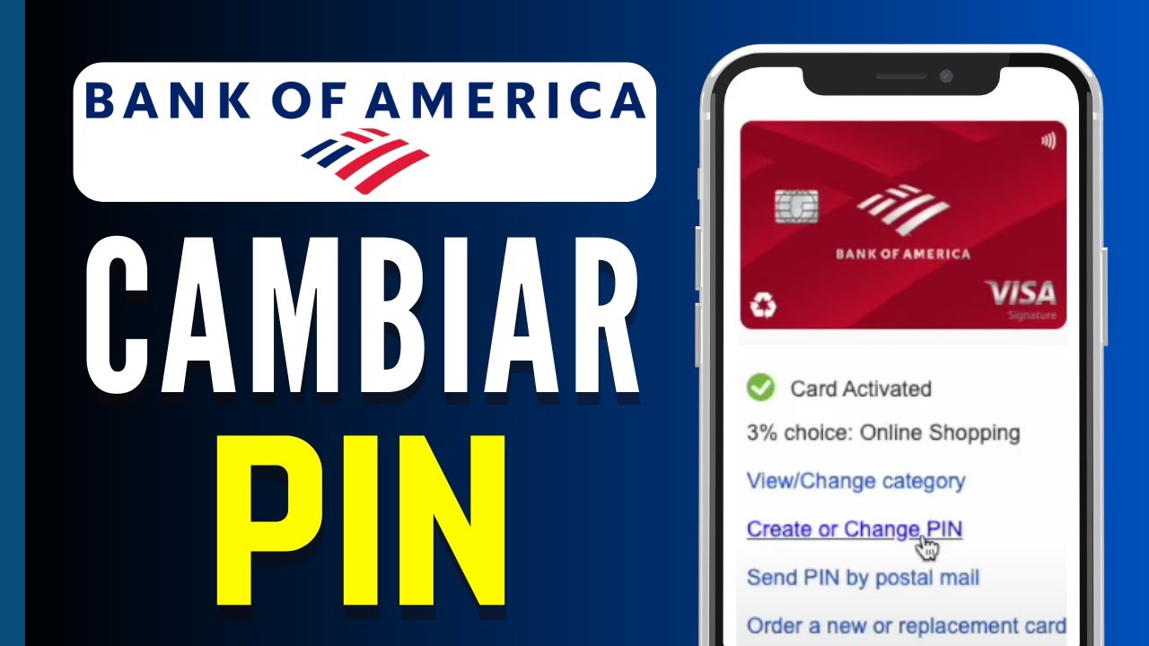 Cómo CAMBIAR el PIN de mi TARJETA de DEBITO Bank of America (Rápido y Fácil!)