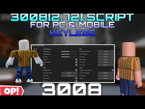 3008[2.72] Script Latest *Pastebin* Teleport IN Foods,Medkits,WayPoint Esp Employee Players