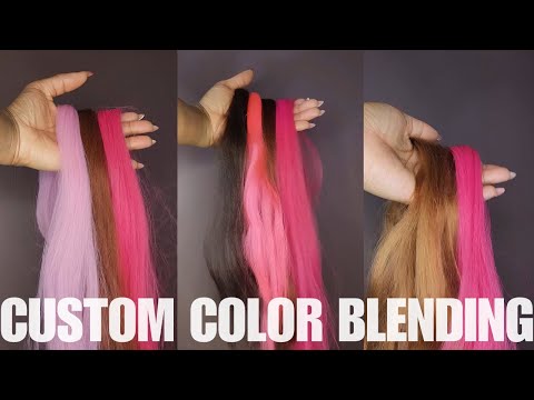 Custom Color Hair Blends: Playing With Dark Pinks and Browns