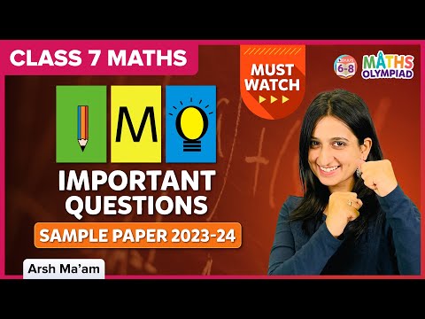 IMO - Important Math Olympiad Questions | Official Sample Questions 2023-24 | Class 7
