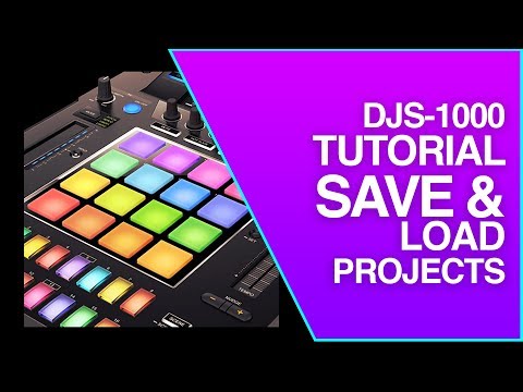 Pioneer DJS-1000 | How to Save and Load Projects | Performance DJ Sample