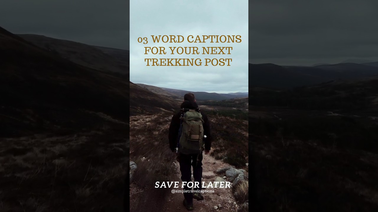 Captions for your next trekking post on Instagram or youtube | Travel Caption Ideas #captions