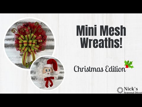Let's Design Some Mini Wreaths Using Mesh!