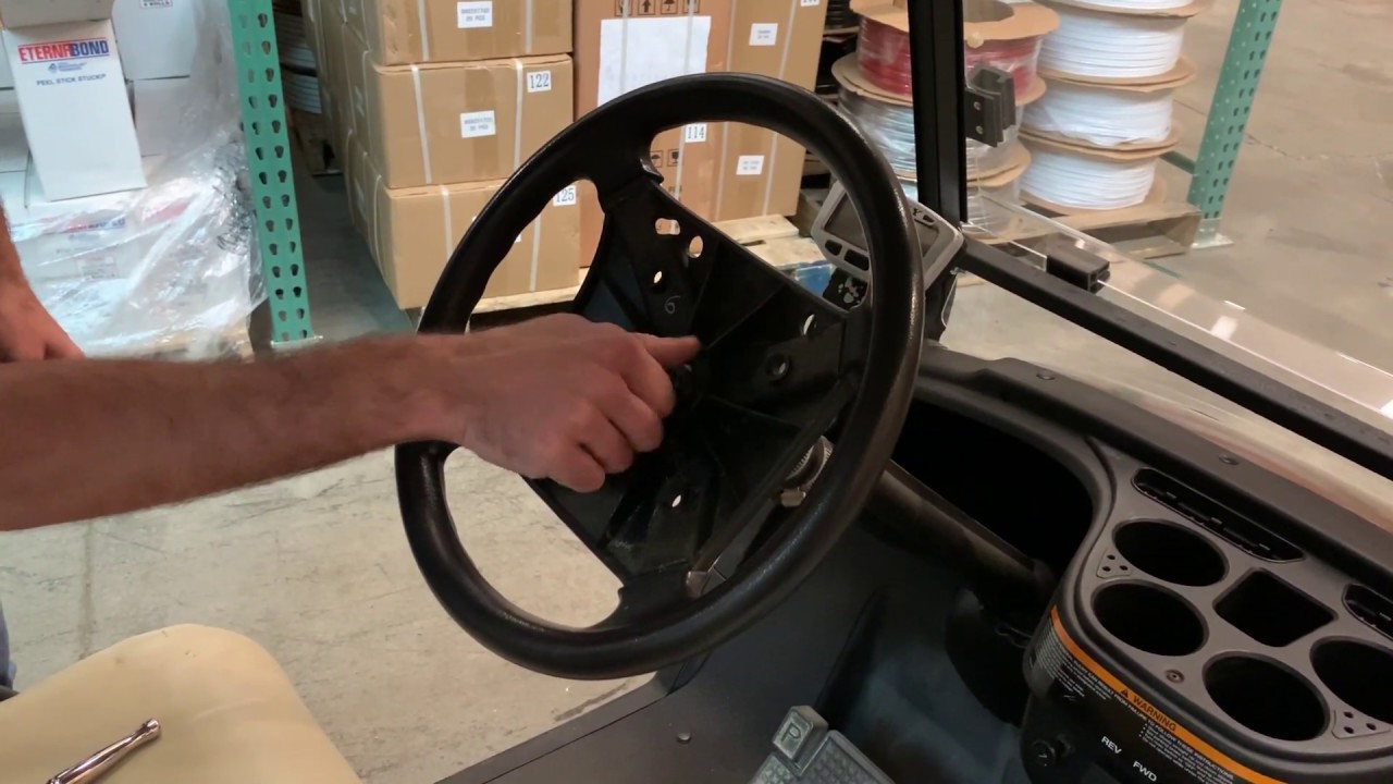 Golf Cart Steering Wheel Removal and Alignment For a Yamaha G29