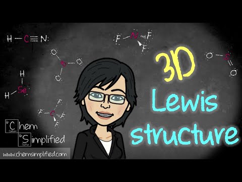 How to draw lewis structures in 3D - Dr K