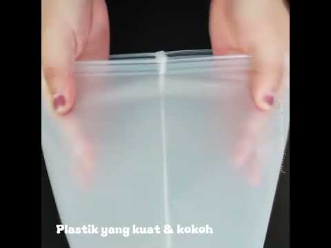 PLASTIK POUCH SERBAGUNA DENGAN ZIPPER LOCK 20 MIKRON.