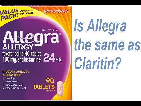 Is Allegra the same as Claritin