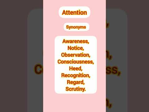 attention synonyms | synonyms |synonym #english @EnglishLearningByBhumika