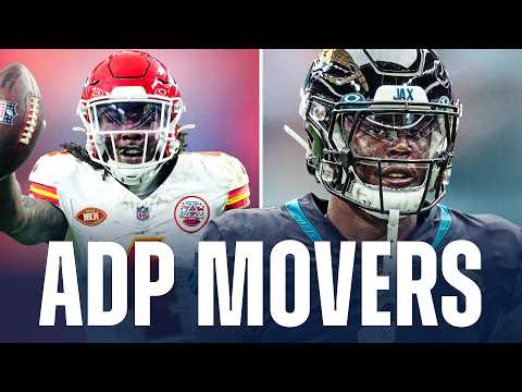 Fantasy Football Draft RISERS & FALLERS | Players ADP Trending Up & Down (2025)