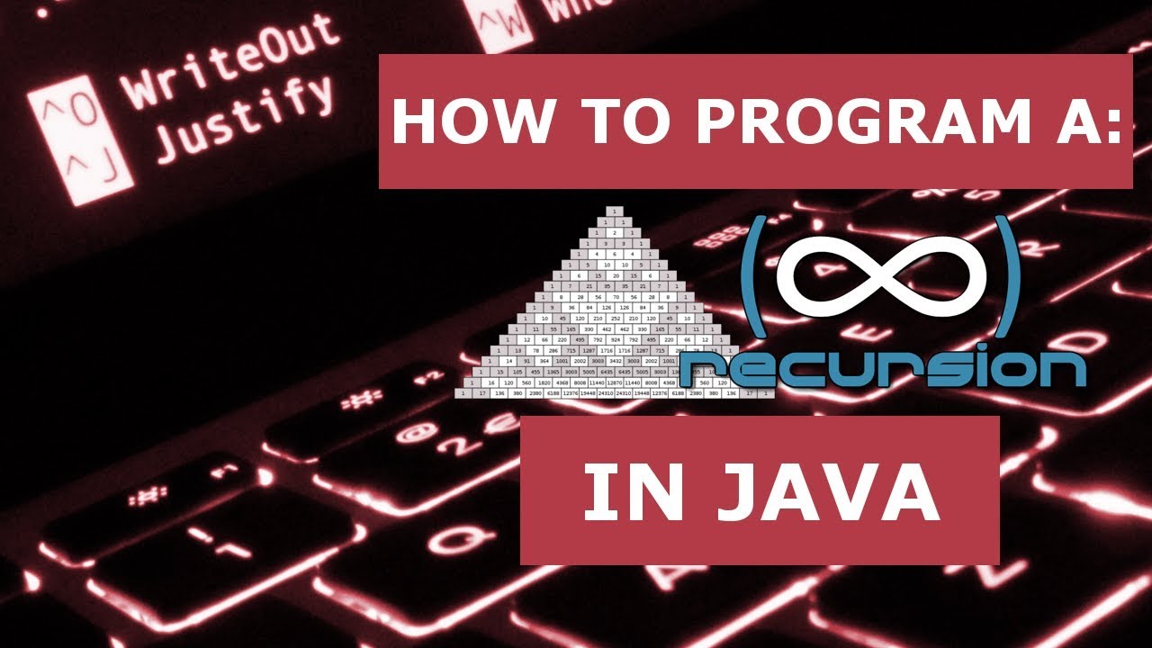 How to Program: Pascal's Triangle in Java (Using Recursion)
