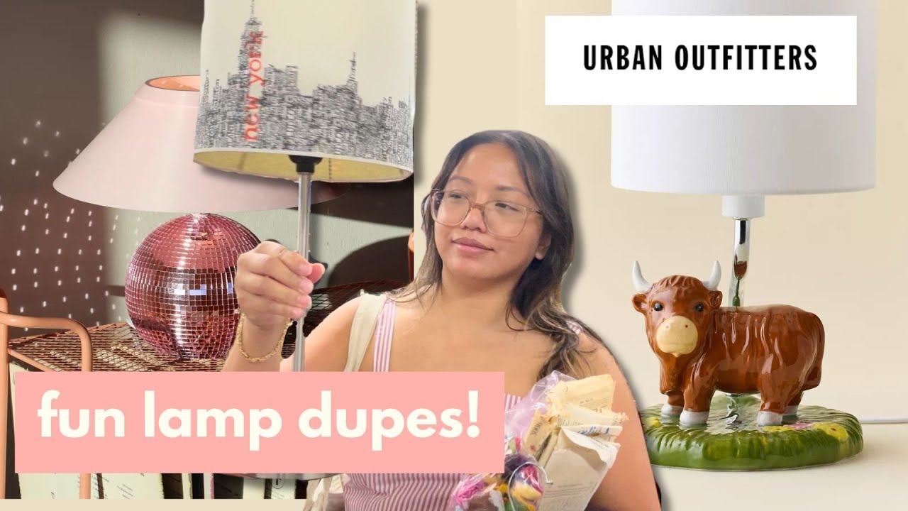 diy Urban Outfitters lamps for way cheaper! | thrift flip | DIY dupes