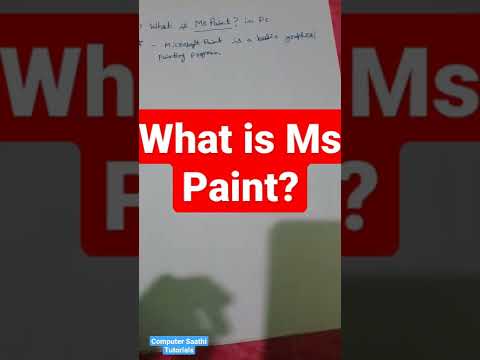 What is #Ms paint? in pc