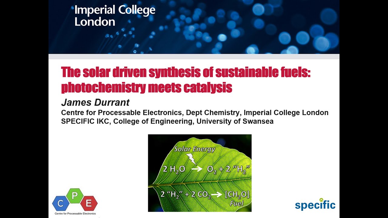 Solar driven synthesis of sustainable fuels: photochemistry meets catalysis