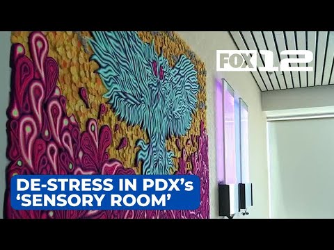 ‘Sensory Room’ at PDX gives travelers peaceful place to de-stress