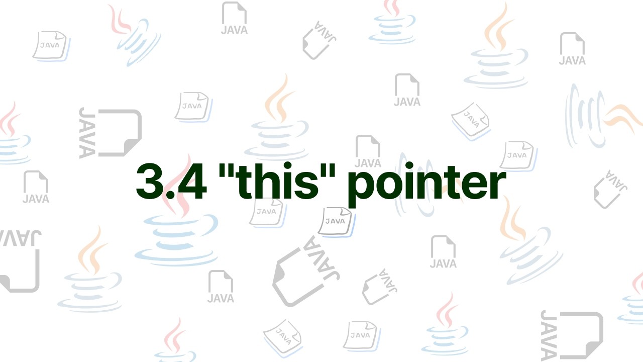 CMP 175 Java Unit 3.4 | this Pointer Explained