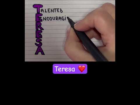 Meaning of the name TERESA #meaning #name #teresa