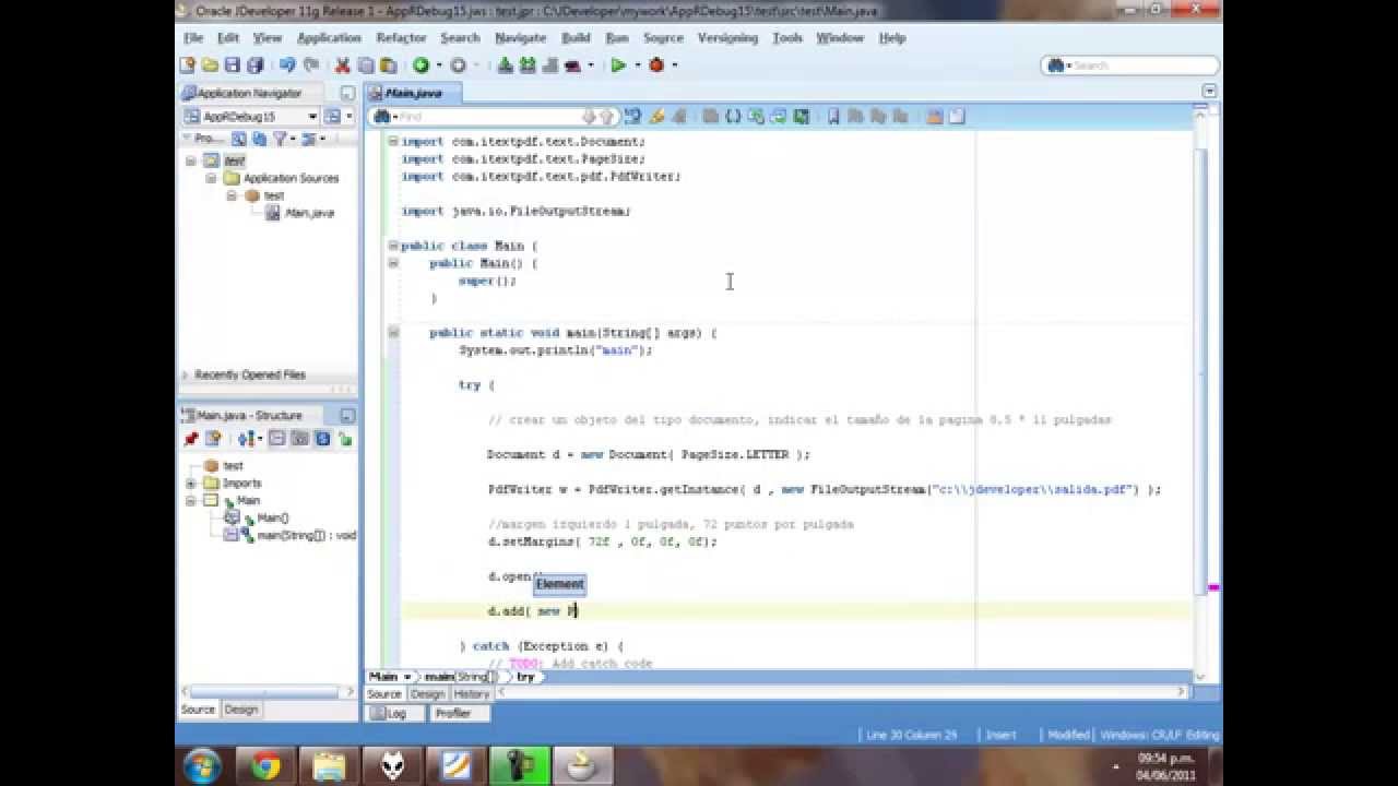 Generar PDF Desde Java con iText JDeveloper