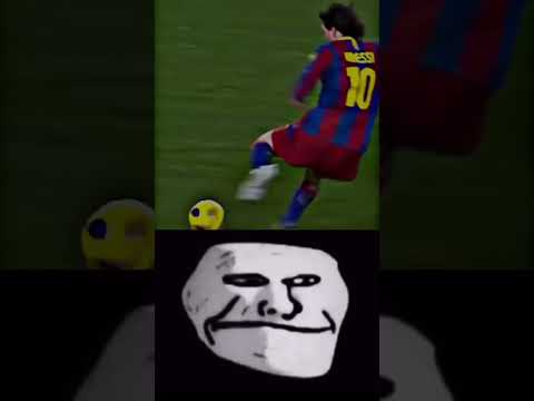 Troll face meme x Messi 🥶 #shorts #football #footballshorts #memes #messi #viral