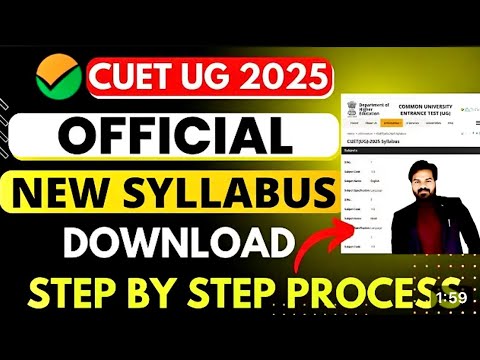 CUET 2025 New Syllabus Download | How to Download Cuet ug 2025 syllabus | Cuet 2025 Latest Update