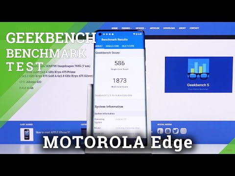 TEST Snapdragon 765g using Geekbench Browser 5 in MOTOROLA Edge – Benchmark Score