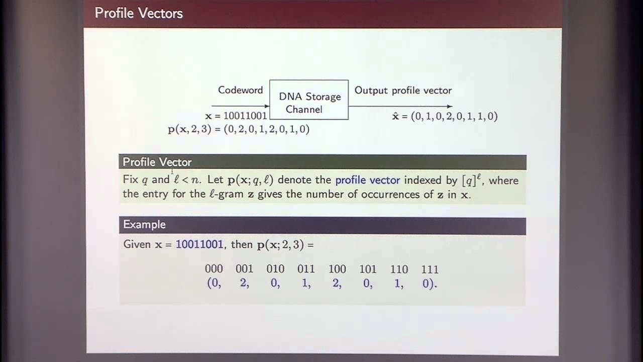 Coding for DNA-based Storage Systems