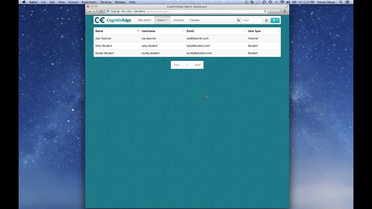 Admin Web Interface Tutorial