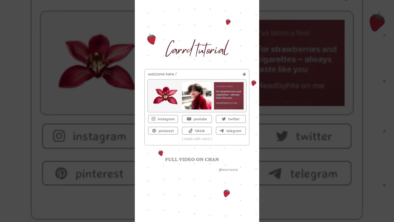interactive carrd for account links  #kpop #carrdtutorial  #tutorial #carrd