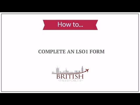 How to Complete an LS01 Form