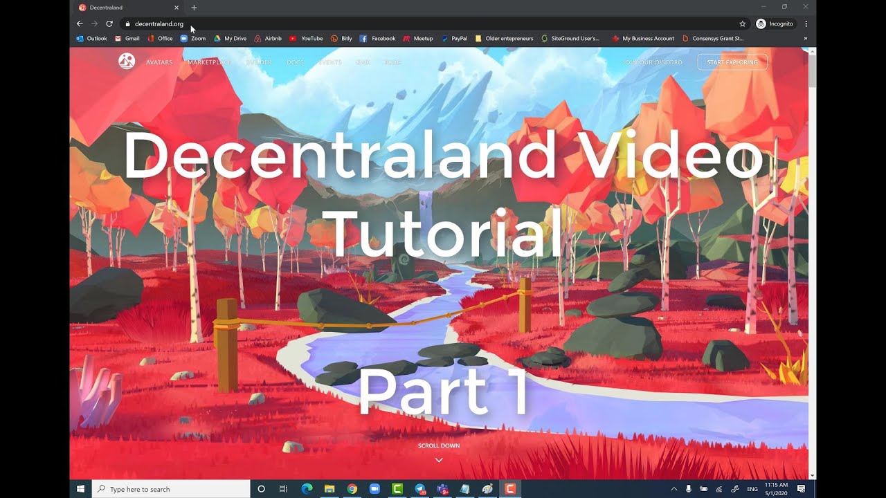 Decentraland Getting Started  - Video Tutorial