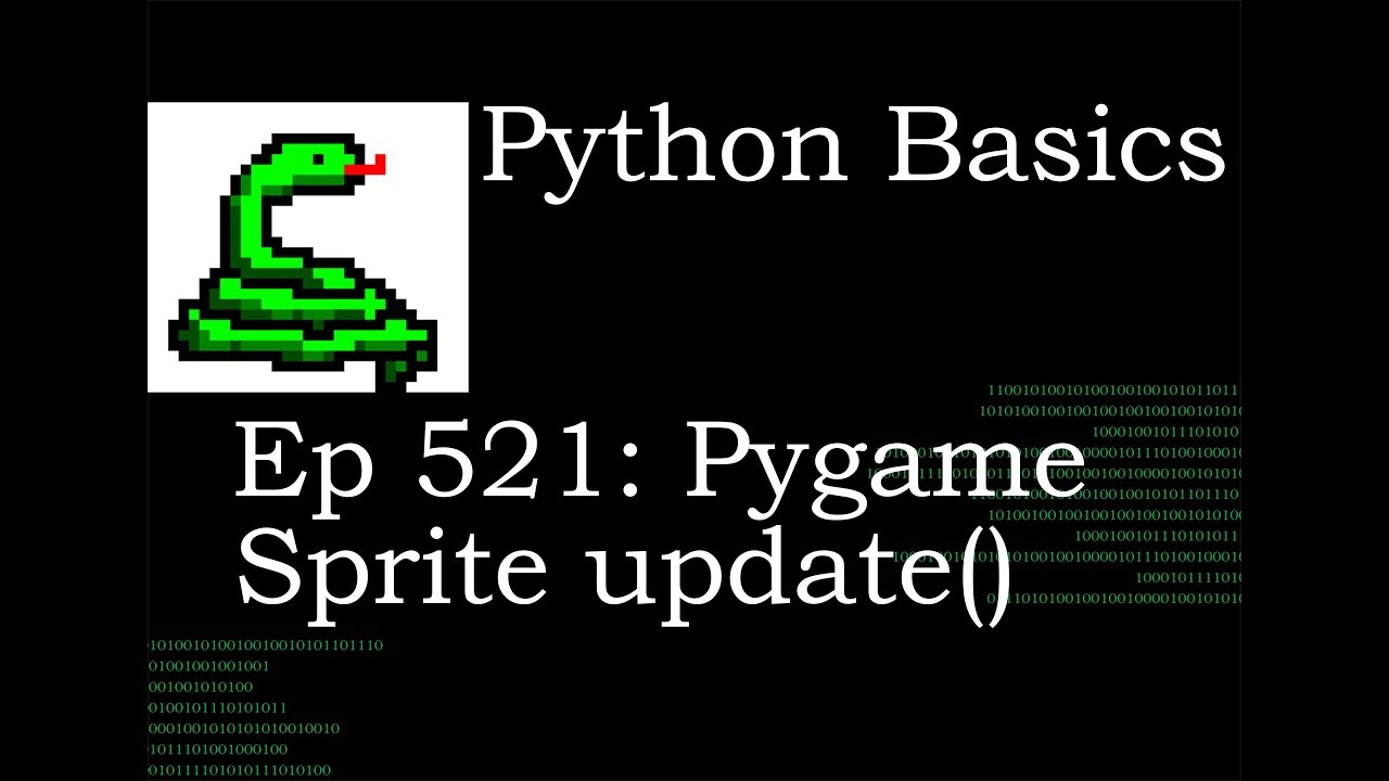 Python Basics Pygame Sprite Update Method